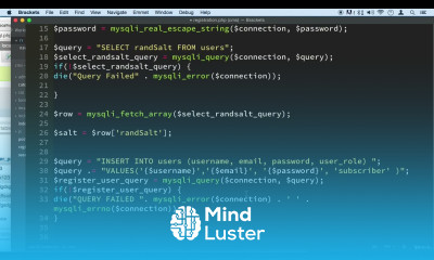 Learn 6 Registering Users CMS EXTRA FEATURES USER REGISTRATION PHP COURSE CMS PROJECT - Mind Luster