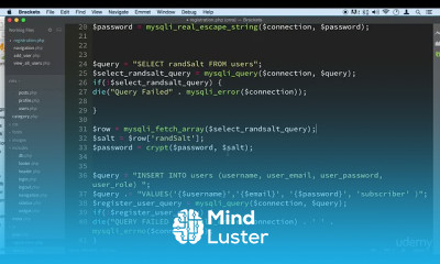 Learn 8 Encrypting User Passwords CMS EXTRA FEATURES USER REGISTRATION PHP COURSE CMS PROJECT ...