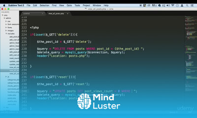 Learn 6 Resetting Views Feature CMS EXTRA FEATURES PHP COURSE CMS PROJECT - Mind Luster