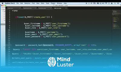 Learn 3 Adding New System to Add Users in Admin PASSWORD ENCRYPTNG LOGIN SYSTEM PHP COURSE CMS ...