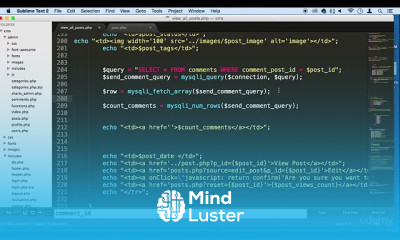 Learn 2 Creating a link in comment count sending a GET Request DISPLAY PHP COURSE CMS PROJECT ...