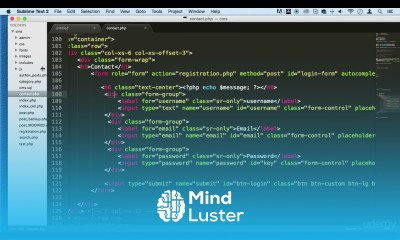 Learn 1 Creating a contact page SENDING EMAILS PHP COOURSE CMS PROJECT - Mind Luster