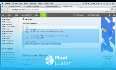 Learn 3 Sending emails SENDING EMAILS PHP COURSE CMS PROJECT - Mind Luster