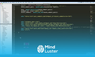 Learn 2 Writing the code BOOTSTRAP MODAL DELETE CONFIRM FEATURE PHP COURSE CMS PROJECT - Mind Luster