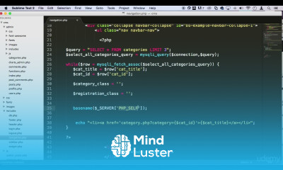 Learn 1 Active navigation links SOME MISCELLANEOUS FEATURE PHP COURSE CMS PROJECT - Mind Luster