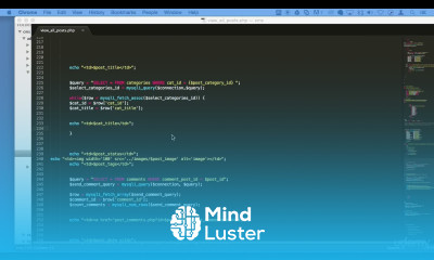 Learn 4 Refactoring our view all posts by JOINING TABLES part 2 REFACTORING 1 PHP COURSE CMS ...