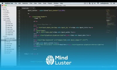 Learn 1 Fetching posts in the category page using prepared statements part 1 PHP COURSE CMS ...