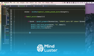 Learn 6 Updating database with token values CMS FEATURE FORGOT PASSWORD SYSTEM PHP COURSE CMS ...