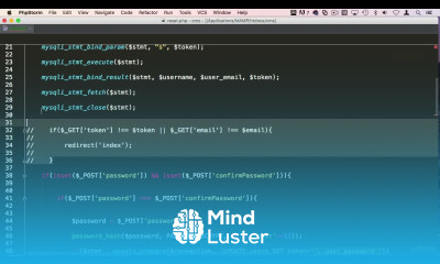 Learn 10 Updating password and token columns PASSWORD SYSTEM SENDING EMAIL PHP COURSE CMS ...