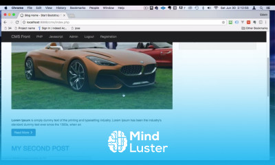 Learn 1 What we are creating CMS EXTRA FEATURE POST LIKES PHP COURSE CMS PROJECT - Mind Luster