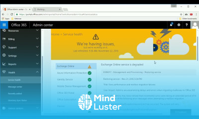 Learn 18 Reports and Service Health Microsoft Office 365 full course tutorial - Mind Luster