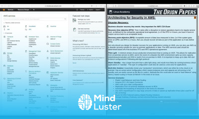 Learn 76 Disaster Recovery AWS CERTIFIED SOLUTIONS ARCHITECT ASSOCIATE TUTORIAL FOR BEGINNER ...