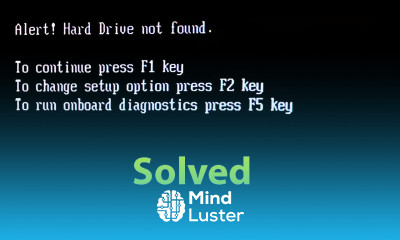 Learn How to Fix No Hard Drive Detected Drive not found press F1 to ...