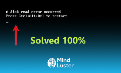 Learn SOLVED A disk read error occurred press Ctrl Alt Del to restart ...