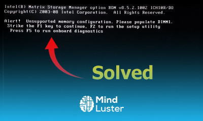 Learn Fix Unsupported Memory Configuration Please Populate DIMM1 - Mind Luster
