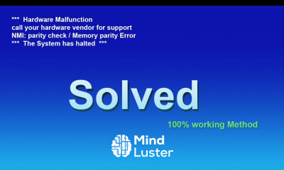 Learn Fix The System has halted Check Memory Parity Error All HP System ...