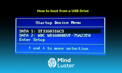 Learn How to boot from USB drive - Mind Luster