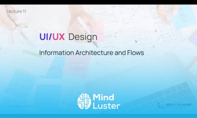 Learn UI UX Design Lecture 11 Information Architecture and Flows - Mind Luster
