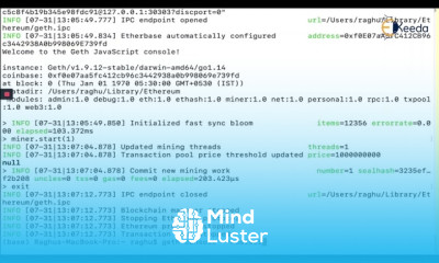 Learn Mining using Geth - Mind Luster