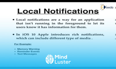 Learn Types of Notifications in iOS - Mind Luster