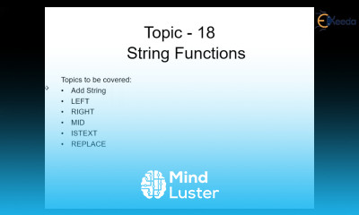 Learn Mastering The Magic Of String Functions - Mind Luster