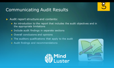 Learn 25 Communicating Audit Results - Mind Luster