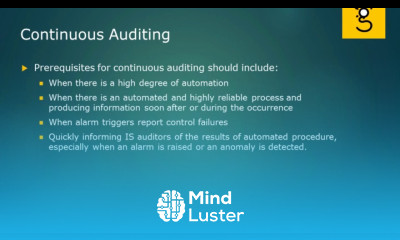 Learn 29 Continuous Auditing - Mind Luster