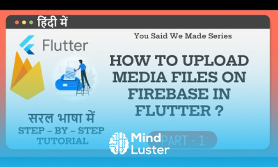Learn HINDI Part 1 Registering Our App On Firebase How to upload files on a firebase in flutter ...