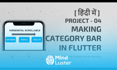 Learn HINDI 3 How To Create Nav Bar Horizontal Scrollable Category List Flutter Tutorial - Mind ...