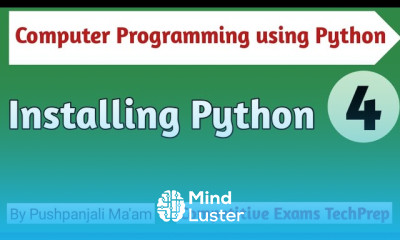 Learn Lec 1 3 How to Install Python in Hindi Python installation - Mind Luster
