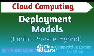 Learn Lec 2 2 Cloud Computing Deployment Models Public Private Community Hybrid Cloud in Hindi ...