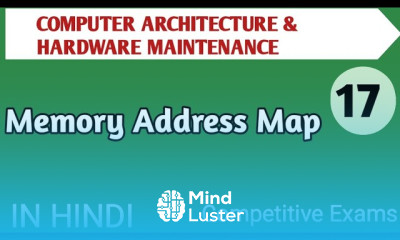 Learn Lec 2 3 Memory Address Map in Computer Architecture in Hindi - Mind Luster