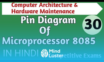 Learn Lec 5 3 Microprocessor 8085 Pin Diagram in Hindi - Mind Luster