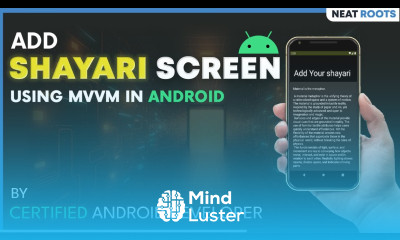 Learn Android Studio Tutorial Adding Shayari to the Screen with MVVM 3 - Mind Luster