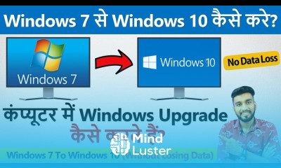 Learn How to Upgrade Windows 7 to Windows 10 Without Losing Data How To Upgrade Windows For Free ...