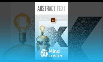 Learn Abstract Text Effect in Illustrator Illustrator Tutorial - Mind Luster