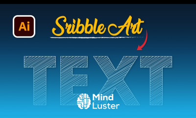 Learn Illustrator Tutorial Create Scribble Text Effect - Mind Luster