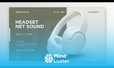 Learn PHOTOSHOP TUTORIAL WEB BANNER JBL Headphone Design - Mind Luster