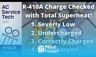 Learn R 410A AC Unit Checked with Superheat 4 Scenarios Low Charge ...