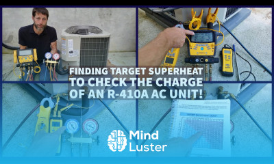 Learn Finding Target Superheat to Check the Charge of an R 410A AC Unit ...