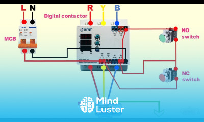 Learn Digital contactor 3 phase dol starter connection - Mind Luster