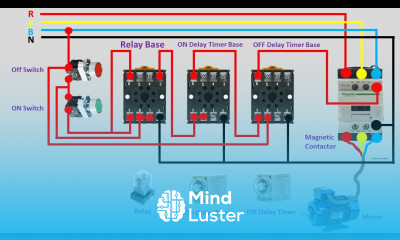 Learn ON Delay OFF Delay Timer Connection - Mind Luster