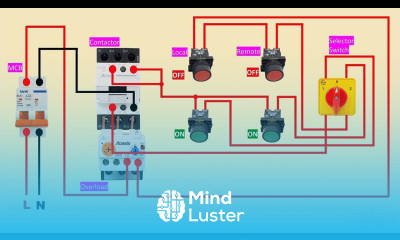 Learn DOL Starter Local Remote Start using Selector Switch - Mind Luster