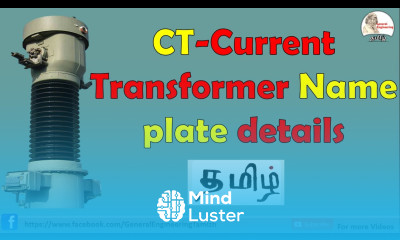 Learn Current transformer name plate details in Tamil Insulation class ISF BIL Ith - Mind Luster