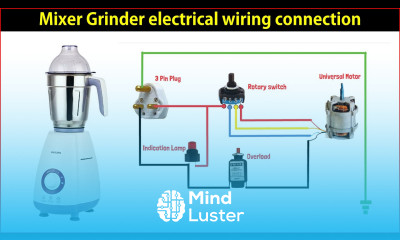 Learn Mixer Grinder electrical wiring connection diagram - Mind Luster