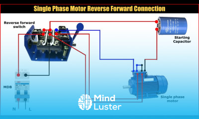 Learn Single Phase Induction Motor Reverse Forward Connection - Mind Luster