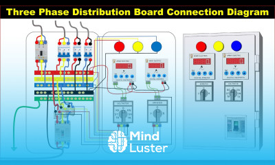 Learn Three Phase Distribution Board Connection Diagram - Mind Luster