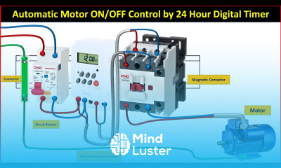 Learn Automatic Motor ON OFF Control by 24 Hour Digital Timer - Mind Luster
