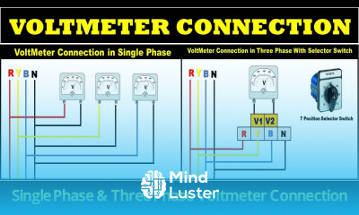 Learn Voltmeter Connection With Selector switch Voltmeter Connection ...