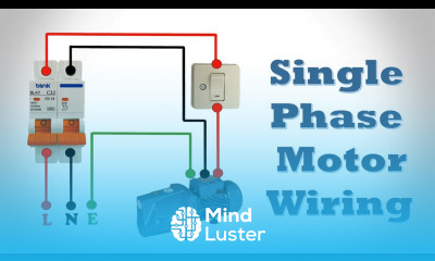Learn Single Phase Motor Wiring Single Phase Motor Connection with ...